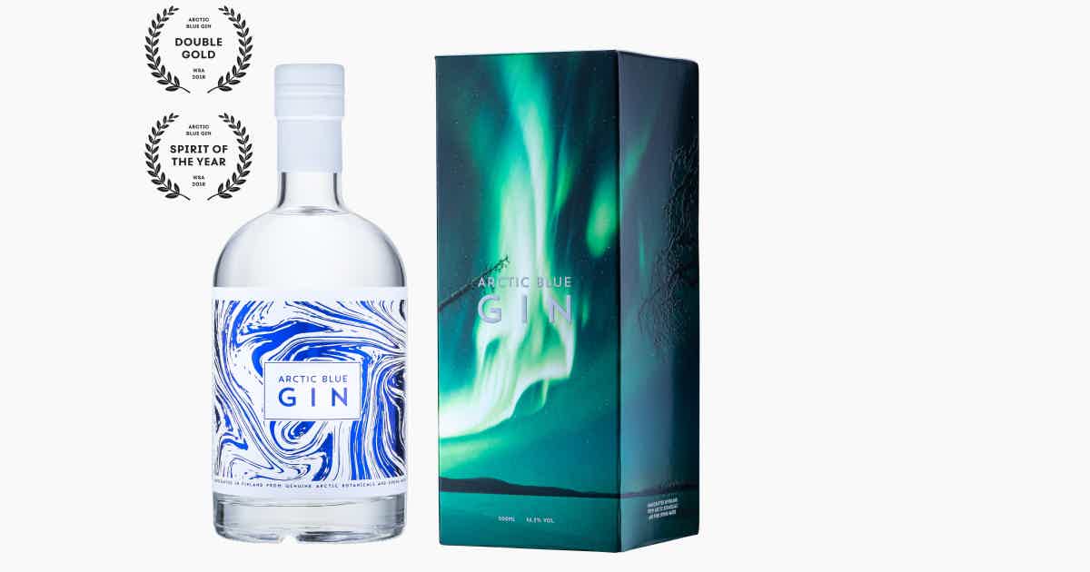 Arctic Blue Gin 46,2% Gift Box - Arctic Blue Beverages